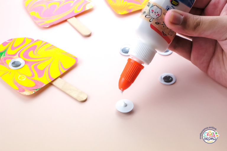 Popsicle Paper Craft Using Marbled Paper – Easy Arts and Crafts ...
